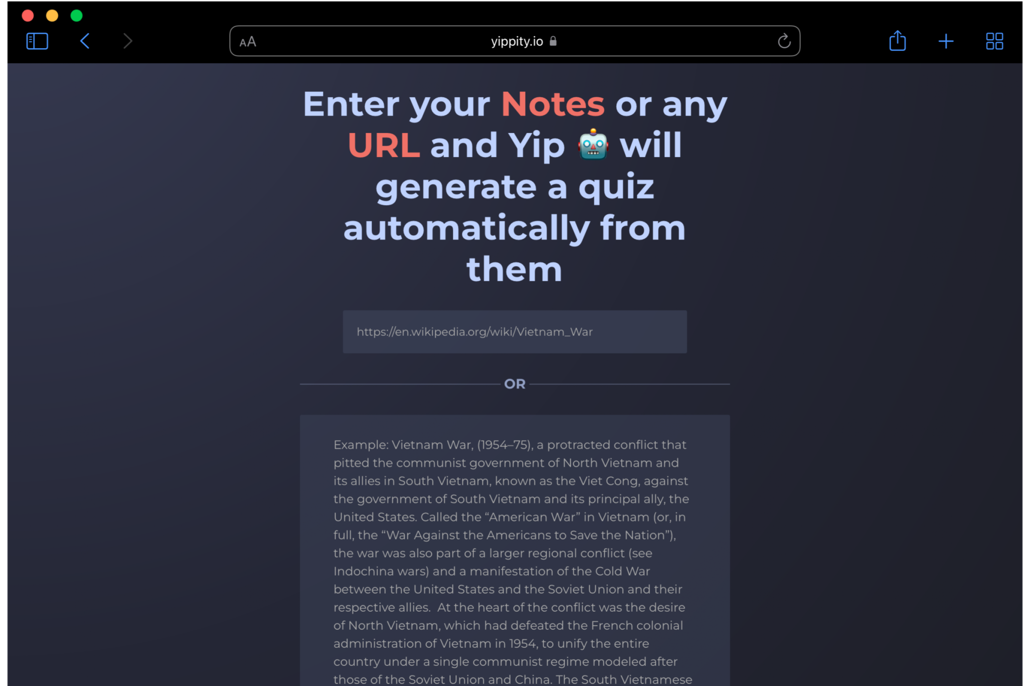 yippity.io-ai-question-generator - Self Made Today
